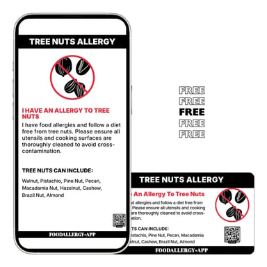 Food Allergy Cards for Travel - Customize, Download or Print