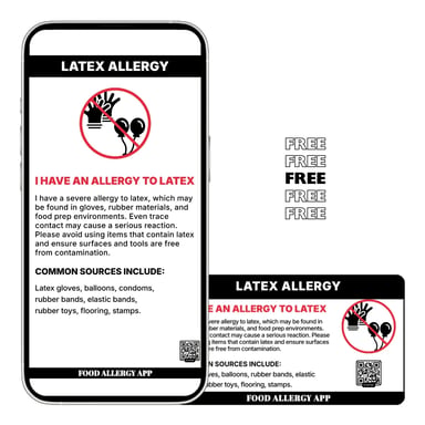 Food Allergy Cards for Travel - Customize, Download or Print